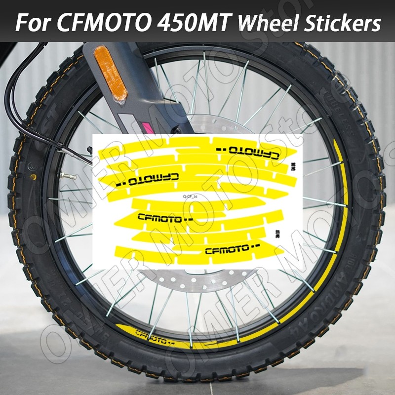 Reflective Wheel Rim Sticker For CFMOTO 450 MT CF MOTO 450MT Motorcycle ...