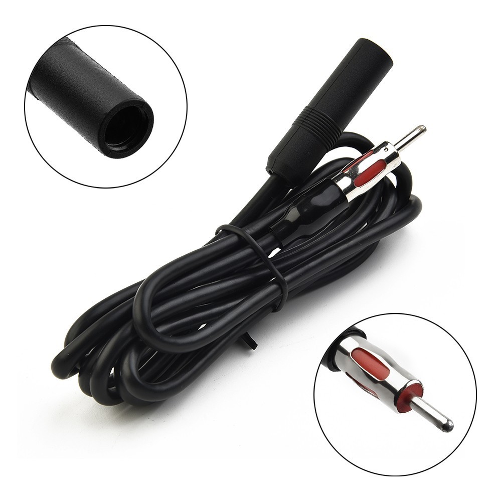 Joylife-180cm Car Male to Female Radio AM/FM Antenna Adapter Extension Cable Universal | Shopee ...