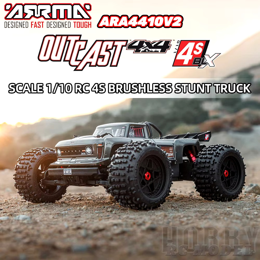 ARRMA 1/10 OUTCAST V2 ARA4410V2 4S Brushless 1:10 RC Electric Remote ...