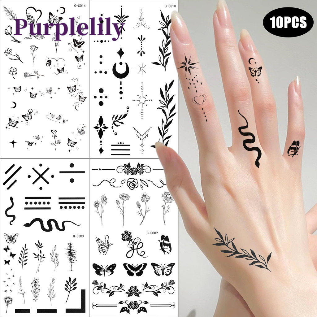 Niche High-End Black Creative Fingers Stickers - Hand Art Drawing ...