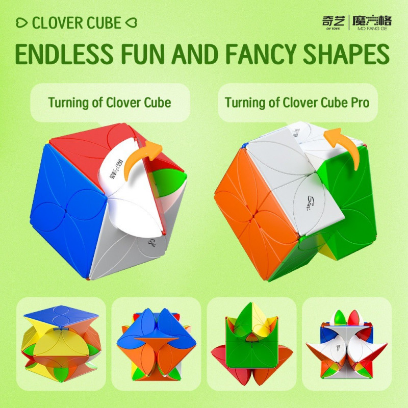 QiYi Clover Cube Fancy Shapes Turning of Clover Cube Pro | Shopee ...