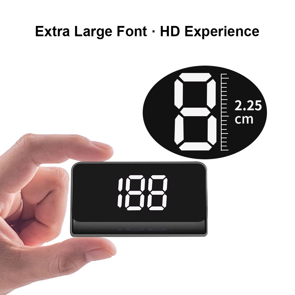 Car Digital GPS Speedo Big Font Car Digital HUD GPS Speedometer for ...