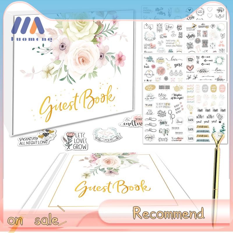 LuoMeng Wedding Guest Book Elegant Guest Book Weddings Reception Baby ...