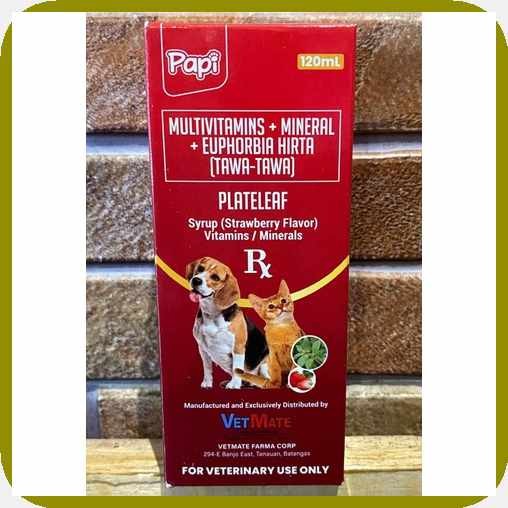 PAPI*R=Plateleaf$Ct'Multivitaminsms&-PMinerals-GSyrup-yfor-mDogs-pand ...