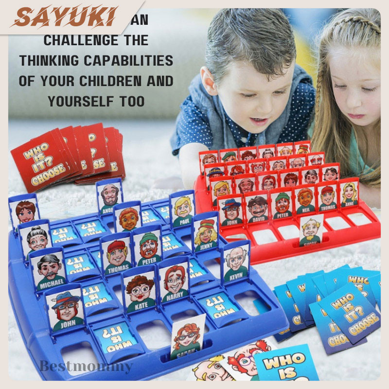 96 Cards Family Guessing Game "Who is it" Classic Board Game Funny Kid ...