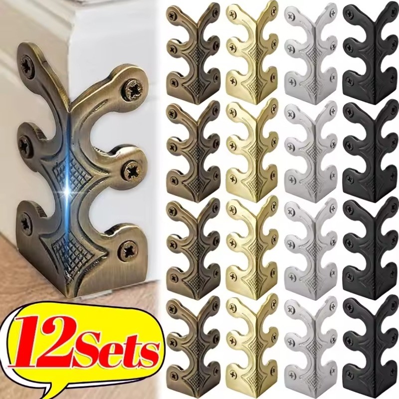 Vintage Base Board Corner Protectors - Triangle Carved Corner Protector ...