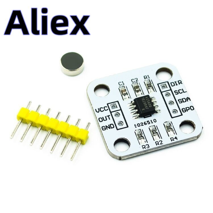 AS5600 magnetic encoder magnetic induction angle measurement sensor ...