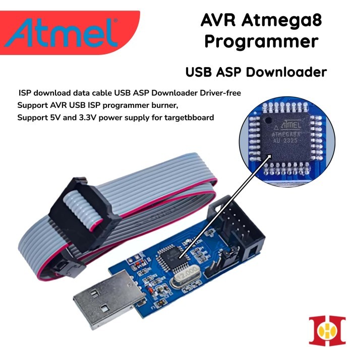 Usbasp Usb Asp Isp Avr Programmer Usb Atmega Atmega8 Atmega128 Atmel