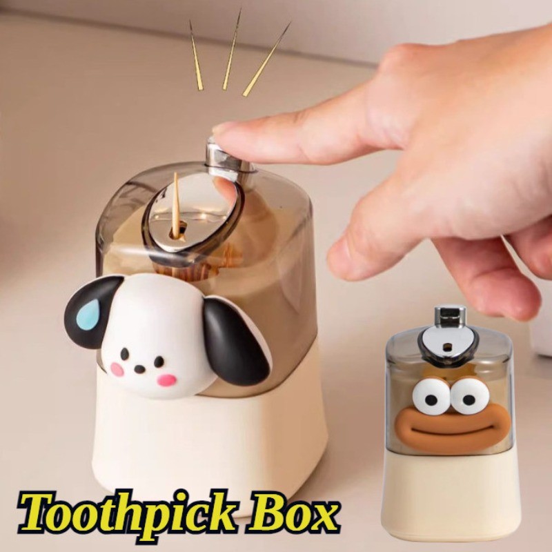 Toothpick Storage Box Automatically Pops Up Toothpick Dispenser ...