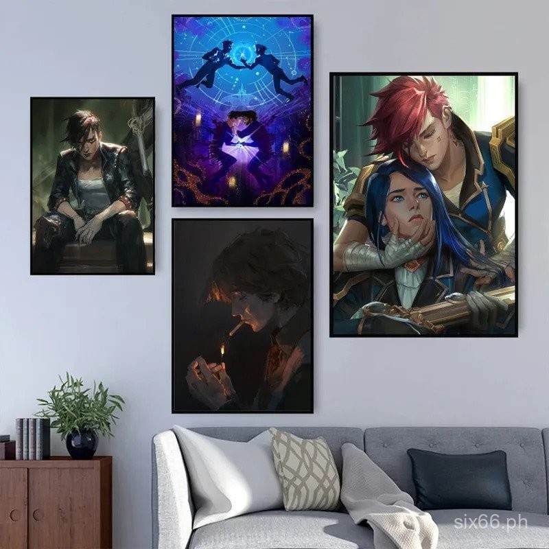 A-Arcane LOL Vi Viktor Poster Prints Wall Painting Bedroom Living Room ...