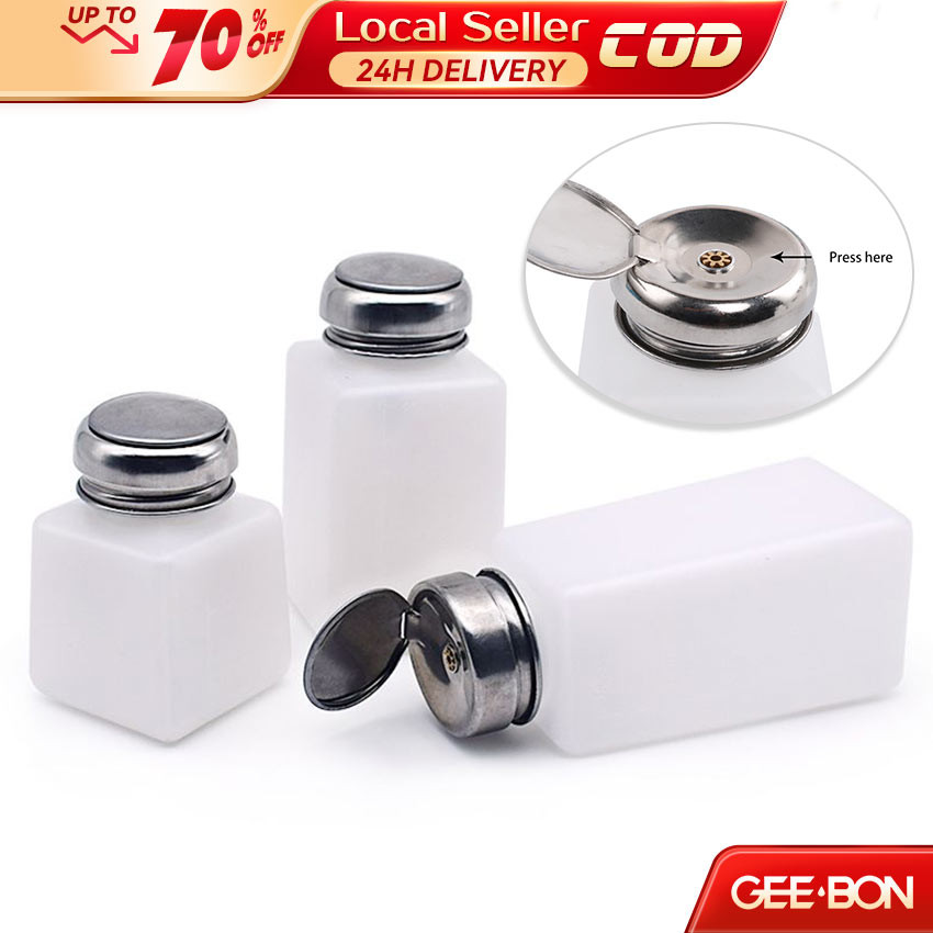 GEEBON 100/200ml Alcohol Bottle Press Type Liquid Dispenser for PCB Motherboard BGA Repair ...