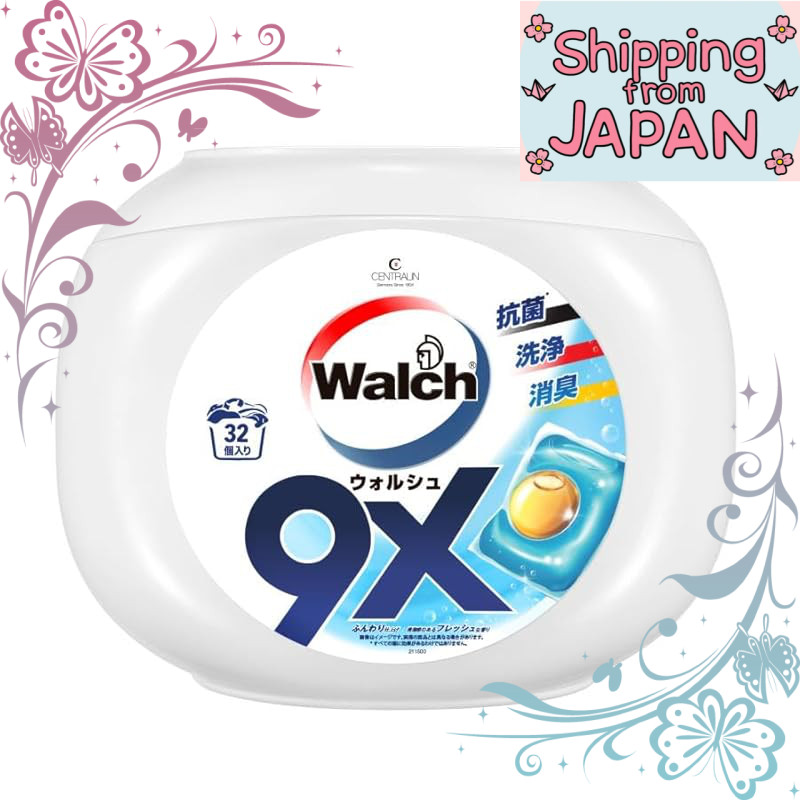 Walch Laundry Detergent 32 Pods, Gel, Ball-Type Laundry Detergent, Time ...