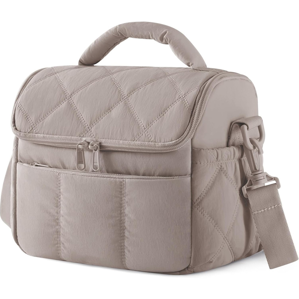 NOKR Insulated Lunch Bags for Women, Cute Quilted Lunch Box ...