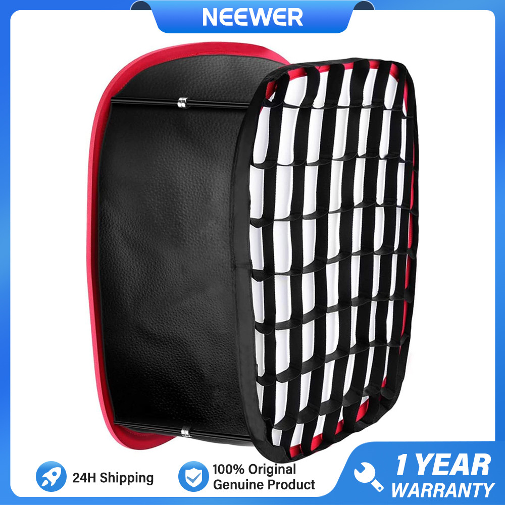 Neewer Collapsible Softbox Diffuser with Grid for 480/660/530 LED Light ...