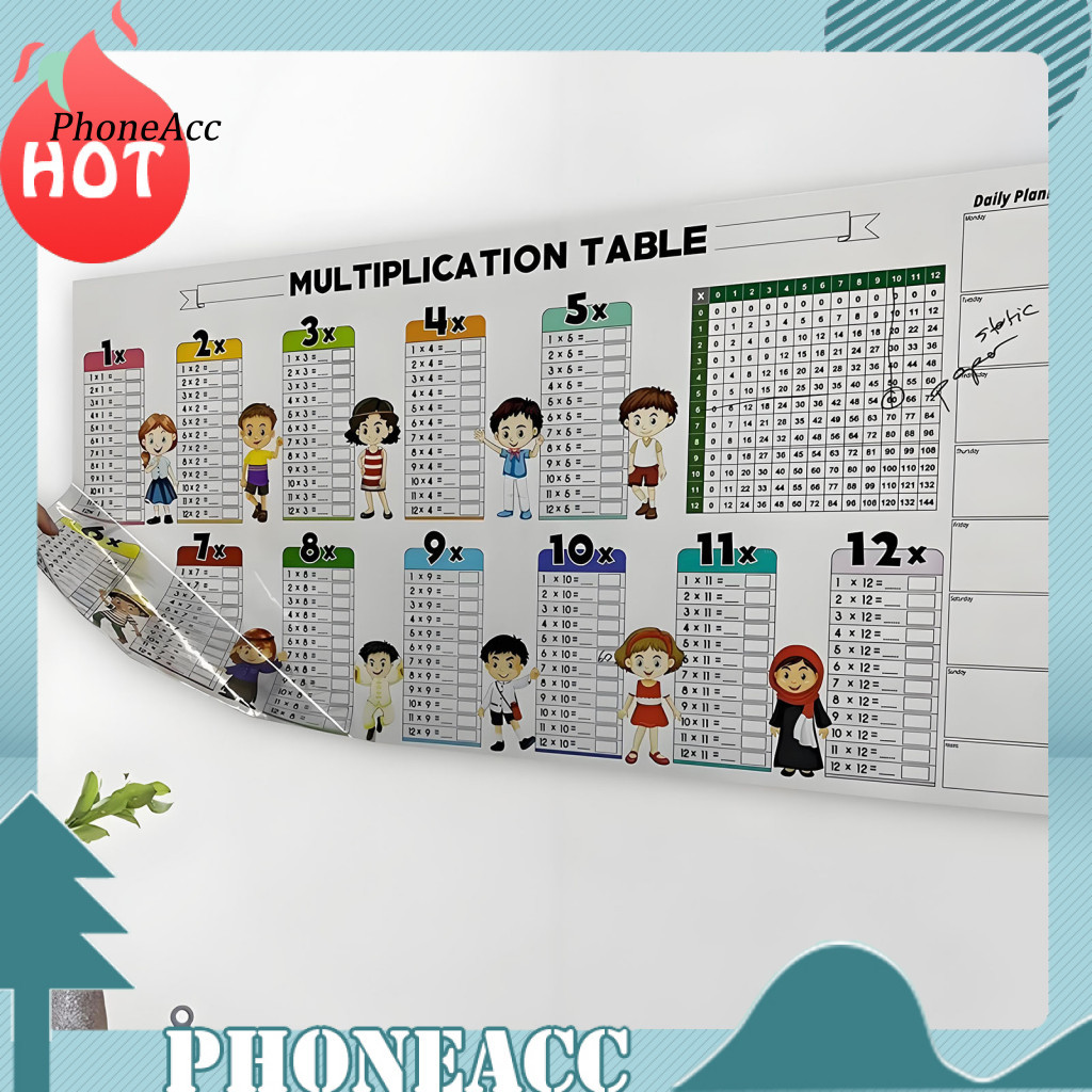 Students Multiplication Aid Classroom Multiplication Table Colorful ...