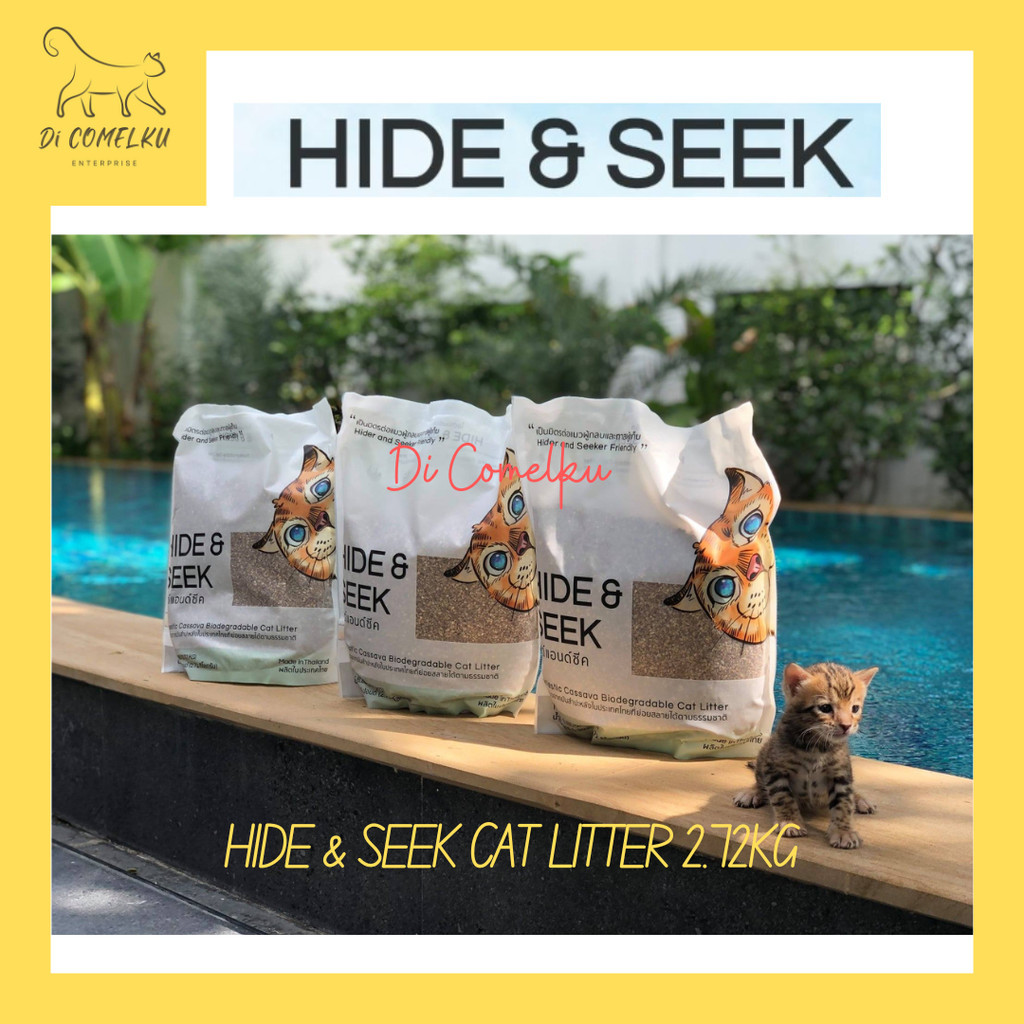 KAYU (2.72kg) Hide & Seek Cassava Cat Litter / Cassava Cat Sand | Shopee Philippines