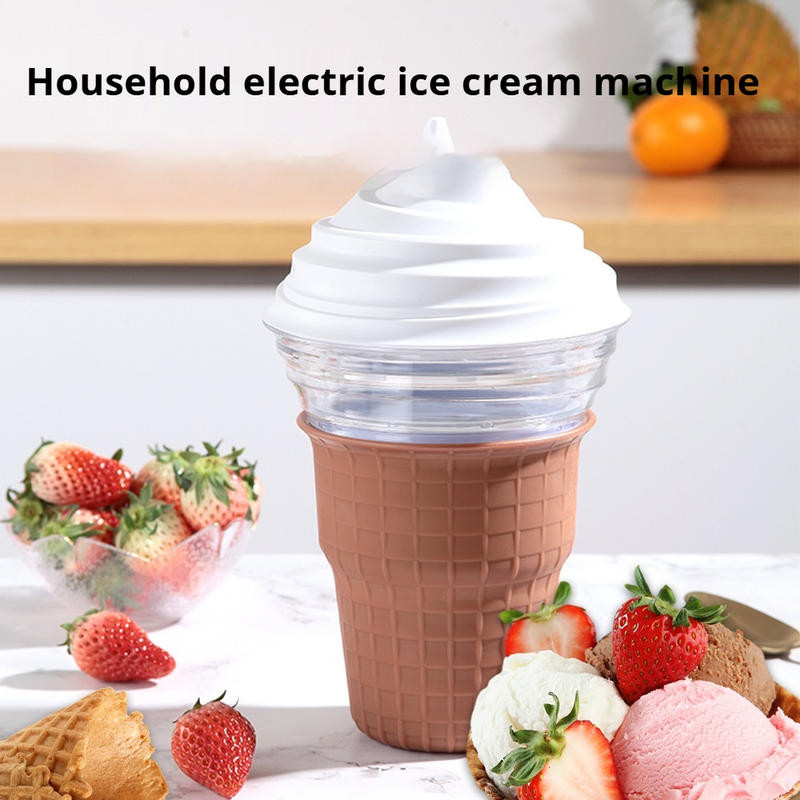 Fully Automatic Small DIY Ice Cream Maker Machine Home Homemade Fruit ...