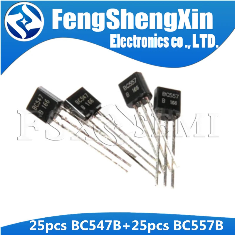 100pcs/lot 50pcs BC547+ 50pcs BC557 BC557B BC547B TO-92 transistor ...