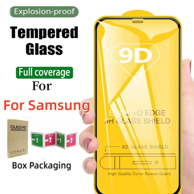 9D Full Tempered Glass for Samsung A05 A05S A15 A25 A35 A55 A14 A24 A34 A54 A13 A23 A33 A53 A73 ...