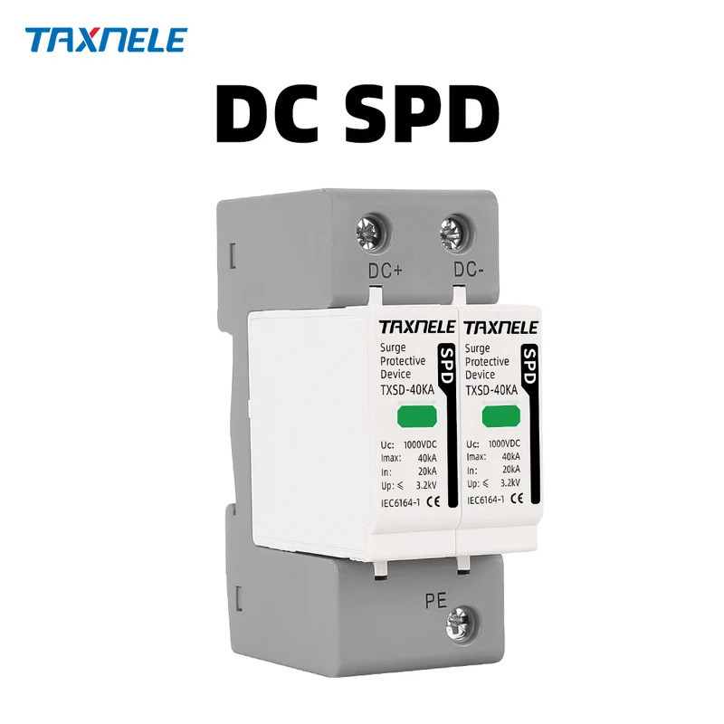 DC SPD Surge Protective Device 600V 800V 1000V 2P 20KA 40KA 60KA ...