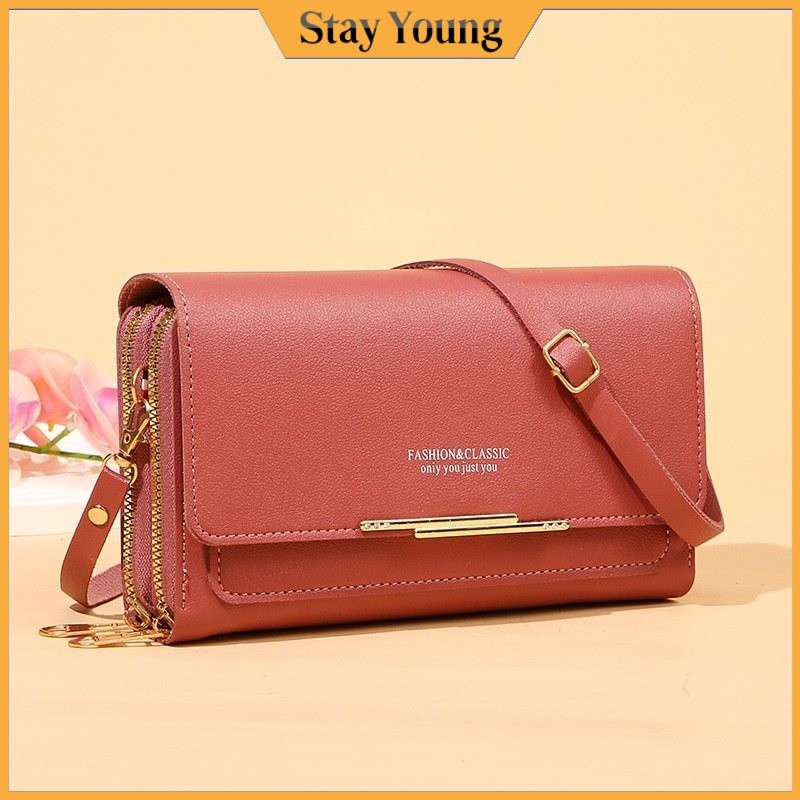 SY #6090 Women's wallet simple diagonal bag Korean style fashion ...
