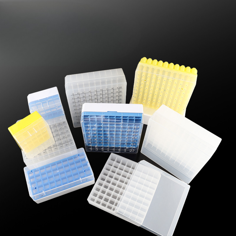 New Plastic Frozen Storage Box 1.8 ml2ml25 Compartments 50 Compartments ...