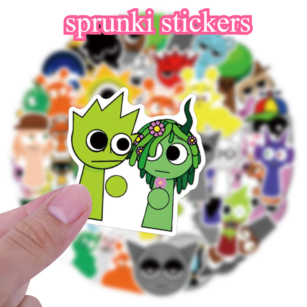 Incredibox Sprunki Stickers Toys Sprunki Sticker Waterproof Gifts ...