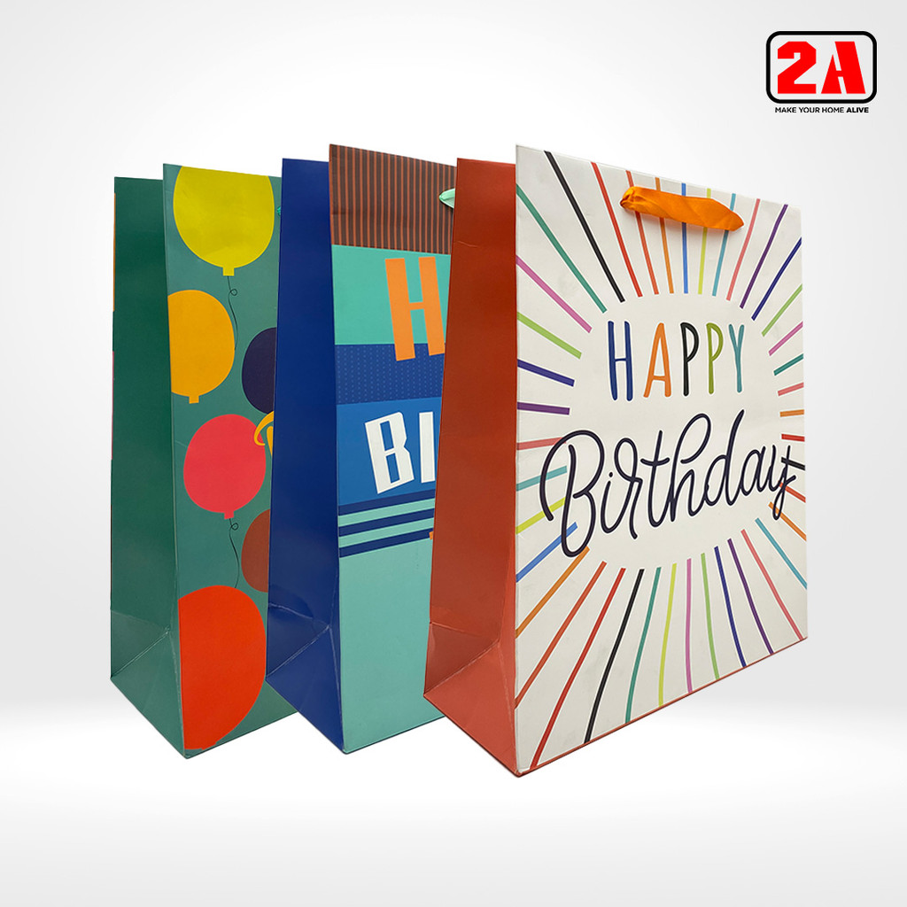 2A Gift Bag Paper Bag for Birthday Loot Bag Party Bag Giveaways ...