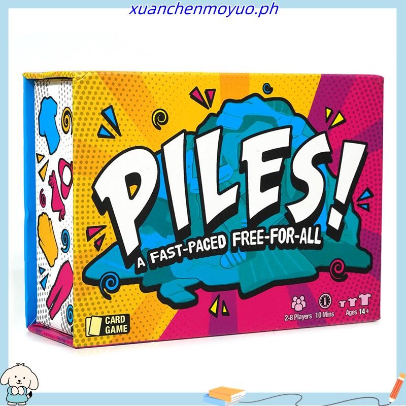 Piles - Fast-Paced, Board Friendly Spot Card Game for Kids & Adults, 2 ...