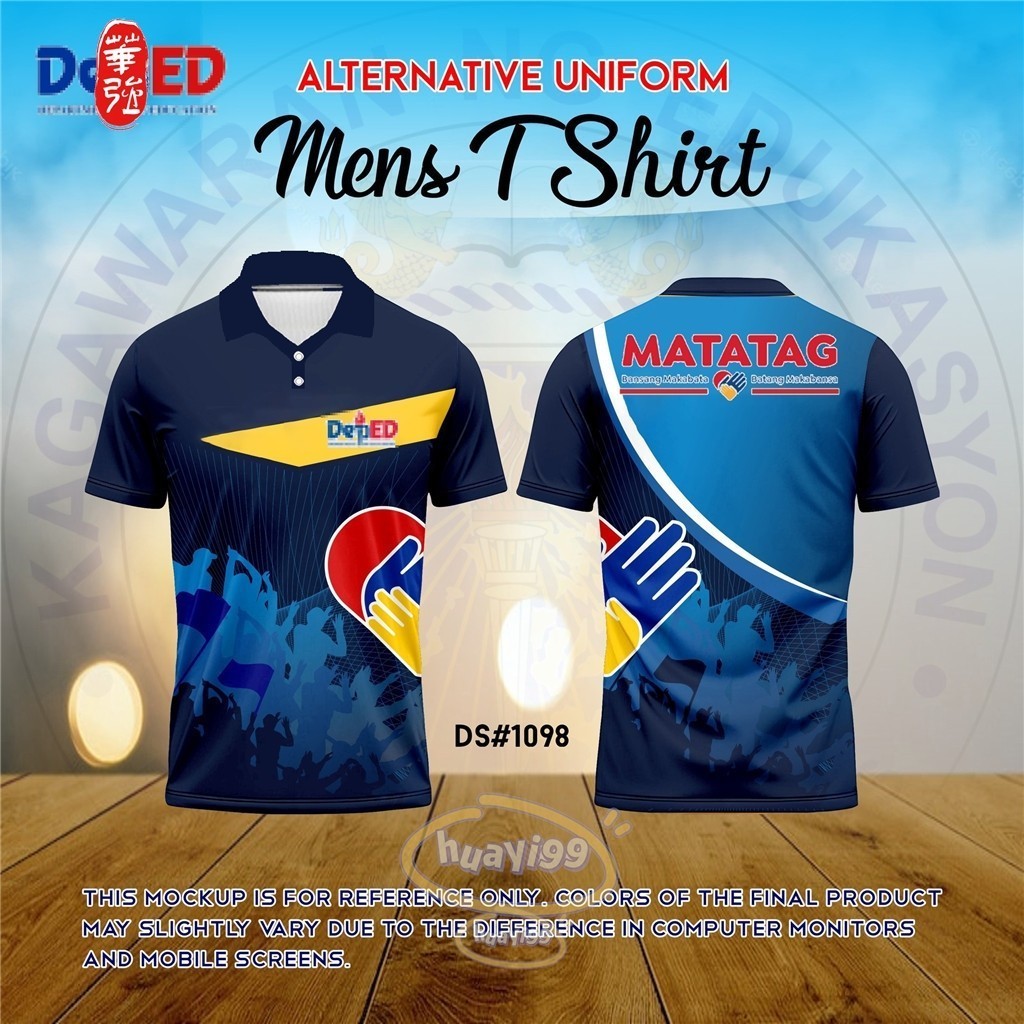 Uniform MATATAG Fully Sublimated Badge Suitable for Both Men and Women ...