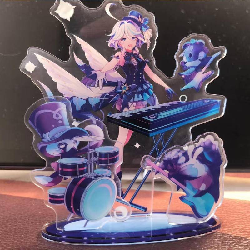 Cute Game Genshin Impact Desk Plate Models Music Party Focalors Furina ...