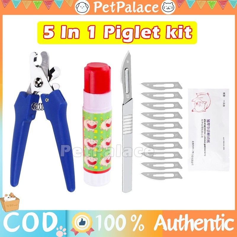 5 in 1 Piglet Kit Farm Tail Cutter Teeth Cutter Marker Crayon ...