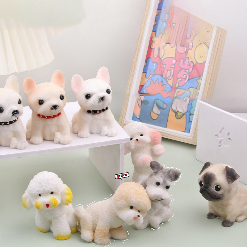 Kawaii Animal Puppy Cat TPR Squishy Toys Stress Relief Squeeze Cat Toys ...