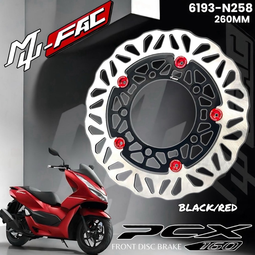 Mufac Front Disc PCX 160 Floating Disc Brake Series N258 Size 260mm ...