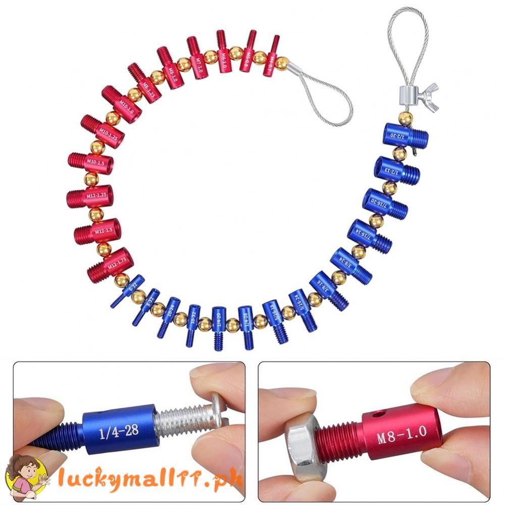 Thread Size Identifier Gauge for Metric and Inch Sizes with Inspection ...