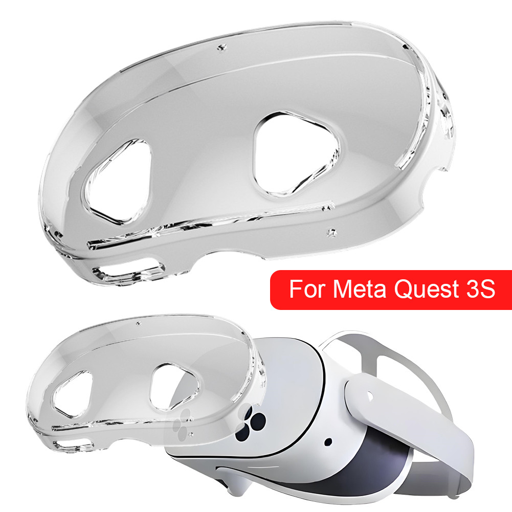VR Shell Protective Cover PU Transparent Headset Cover for Meta Quest ...