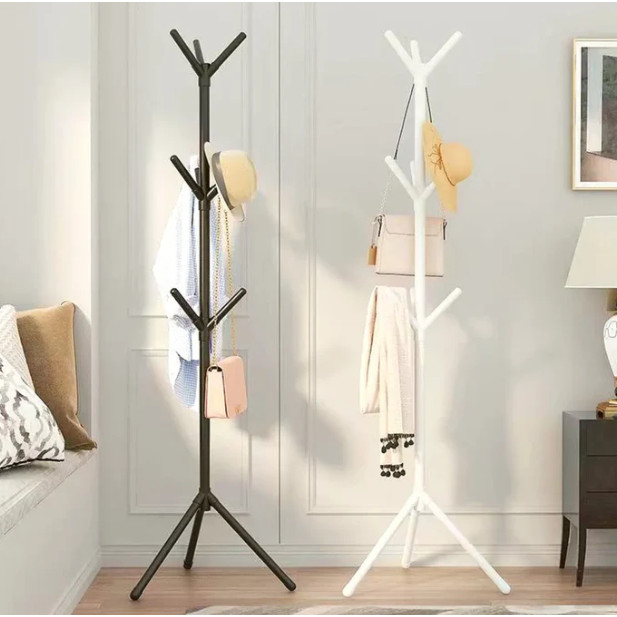 Multipurpose Clothes Rack Stand 9 Hook Bag Rack Stand Multi-Hook Coat ...
