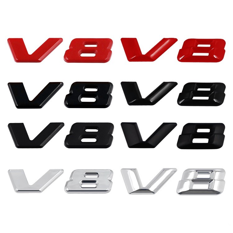 ABS Car New Old Letters Sticker for Mercedes Benz V8 Emblem W210 W211 ...