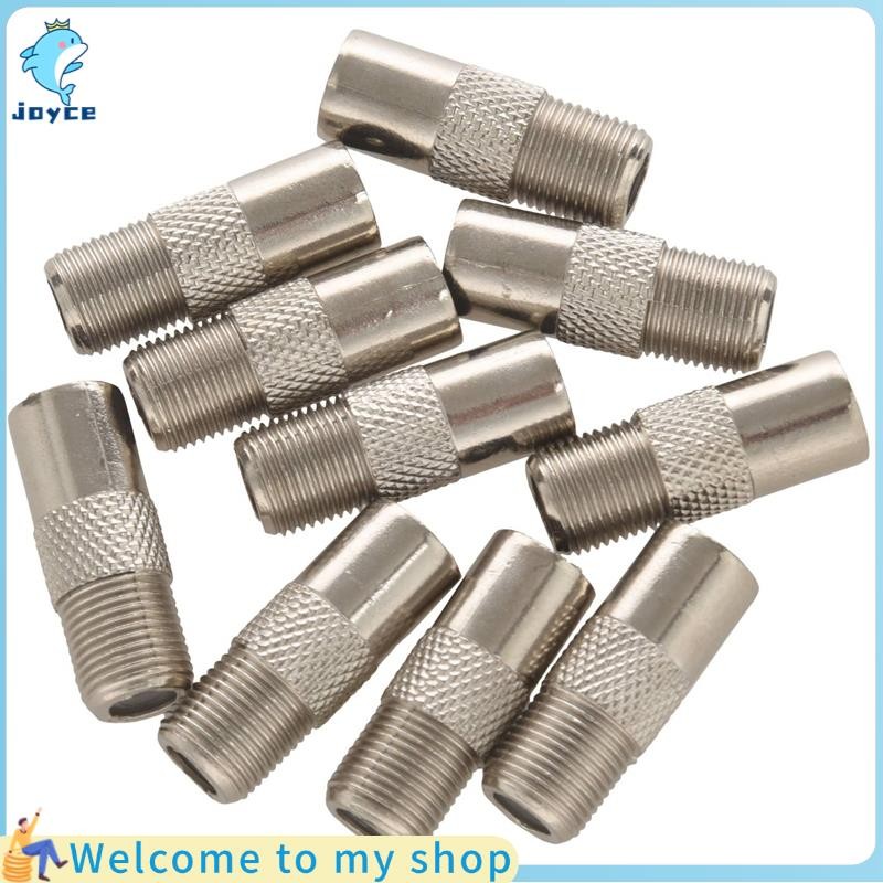 【joyce】 10Pcs Straight Metal F Type Female to TV PAL Male RF Connector ...