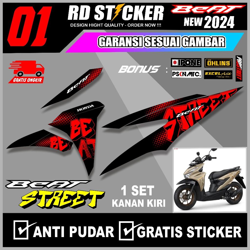 Striping Sticker Beat New 2024 Street motif Beat Street Sticker New ...