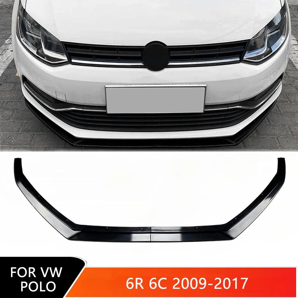Front Bumper Lip Spoiler for VW Polo 6R 6C 2009-2017 Car Diffuser ...