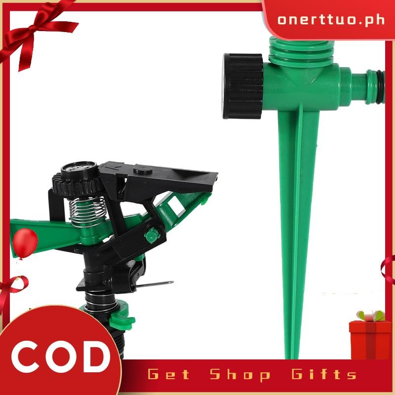 360 Rotating Water Sprinkle Garden Lawn Impulse Nozzle Watering Tool ...