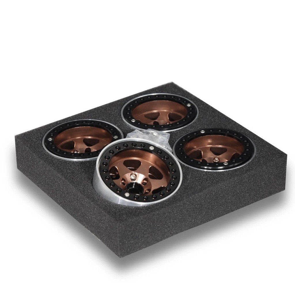 Metal Deep Dish 1.9" Beadlock Wheel Rim Negative Offset 11mm for 1/10 ...