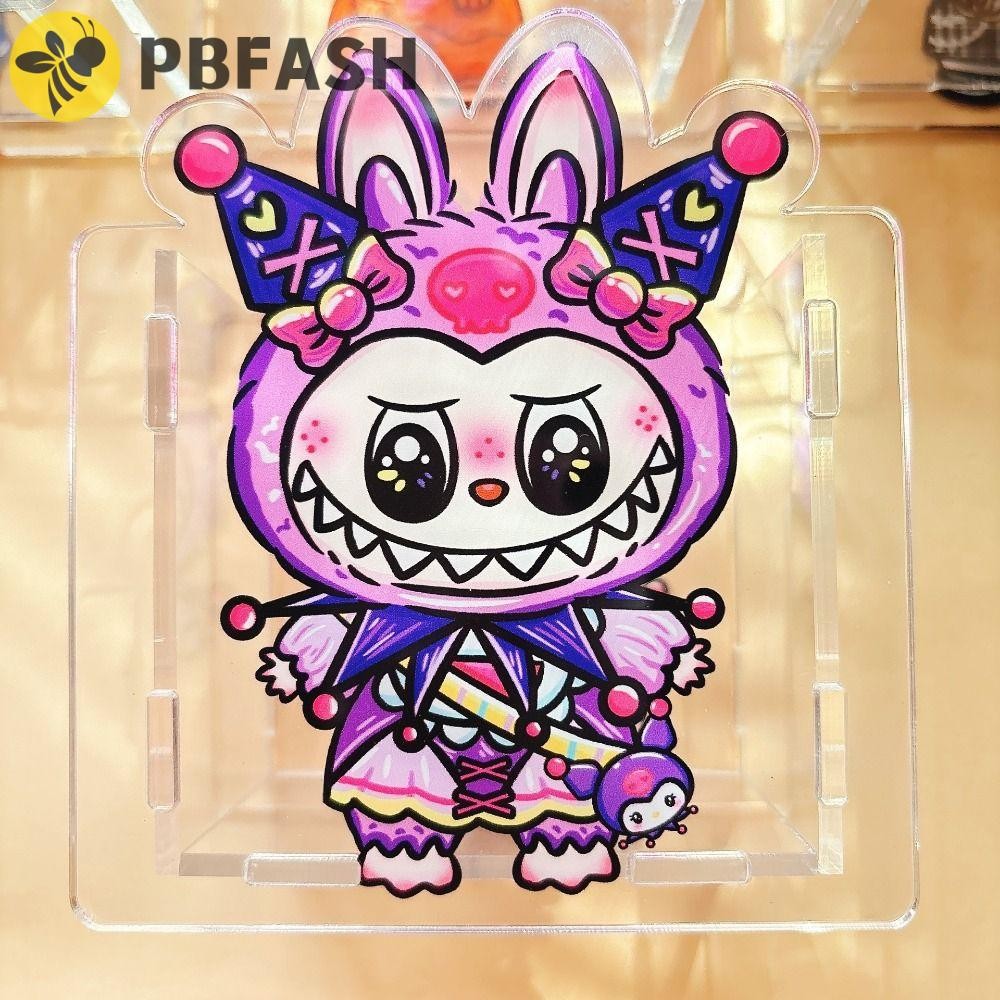 PBFASH labubu Pen Holder, Acrylic 10cm Stationery Storage Box ...