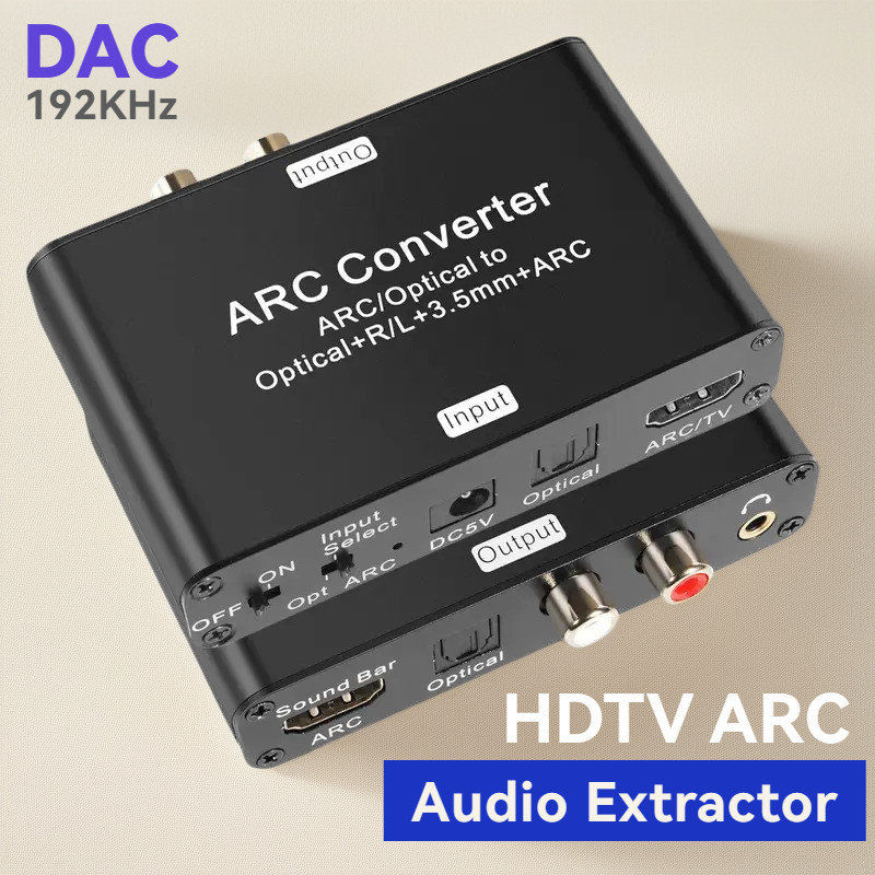 ARC Audio Extractor HDMI ARC Audio to HDMI SPDIF Optical L/R 3.5mm ...