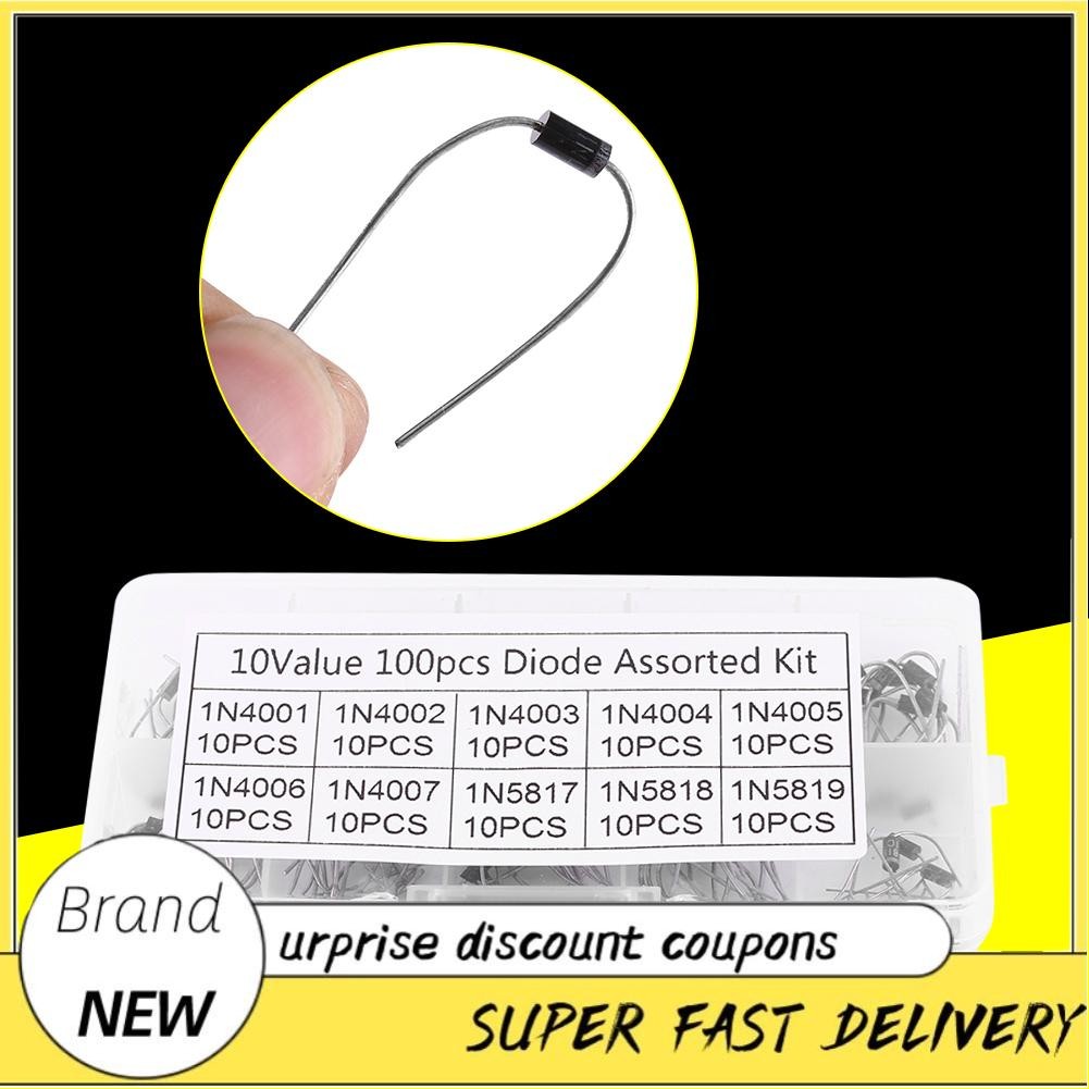 Freemarket 100pcs 10Values Rectifier Diode Low Power Loss Great ...