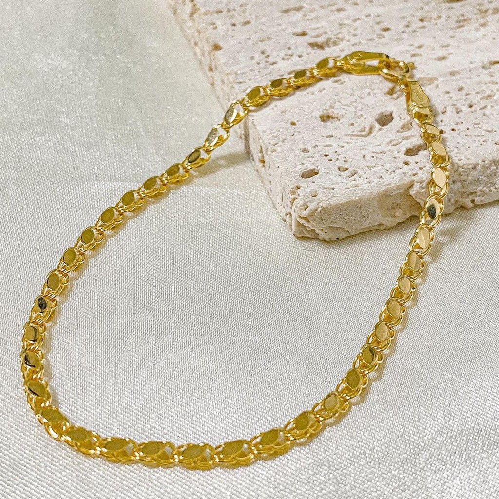 MARGEGOLD Damascus Chain Bracelet 7 inches long | 18K Saudi Gold ...