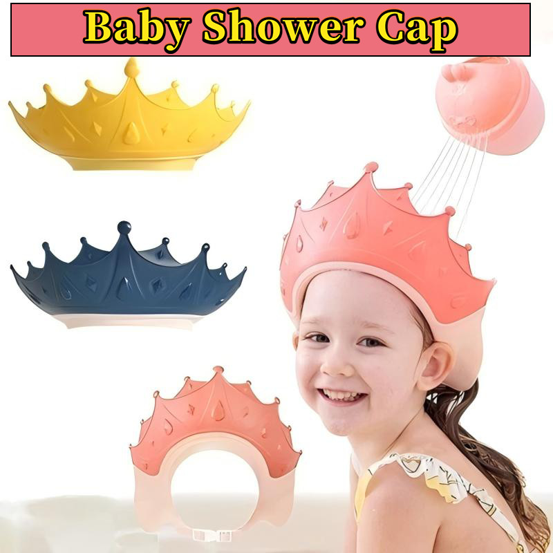Adjustable Baby Shower Shampoo Cap Bathing Shower Kids Washing Safety ...