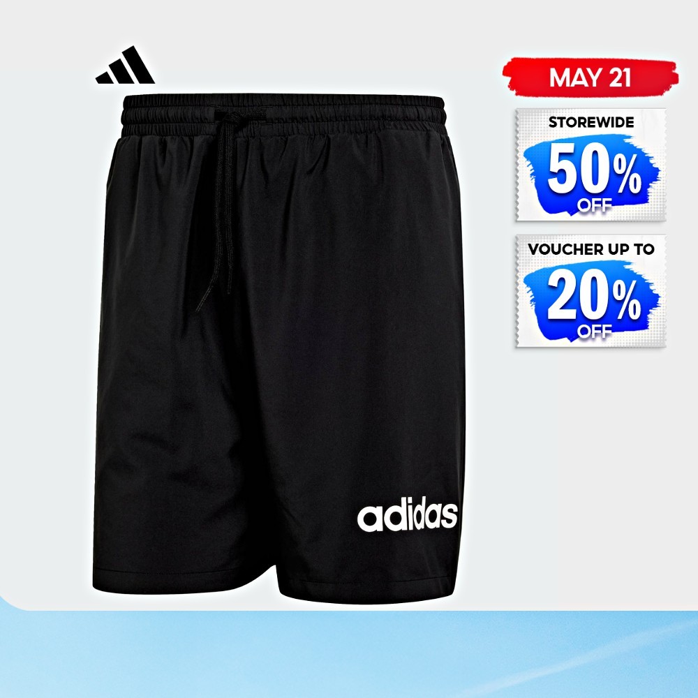 adidas Lifestyle Essentials Linear Logo Shorts Men Black JE9016 ...