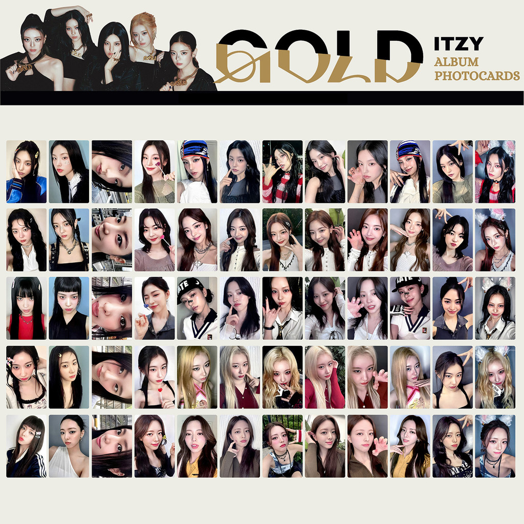Kpop ITZY 9th Mini Album “GOLD” Special Card Special Card Small Card ...
